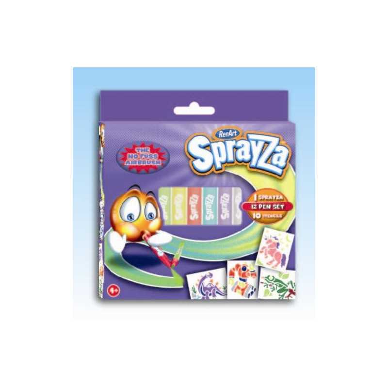 Sprayza 12-Pen & Stencils Pack